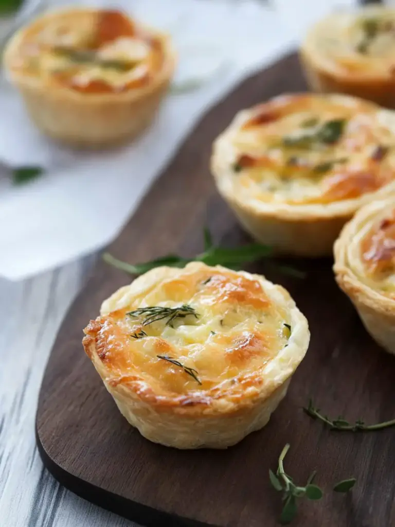 Mini-Quiches mit Frischkäse: Deftige Leckerbissen für Brunch